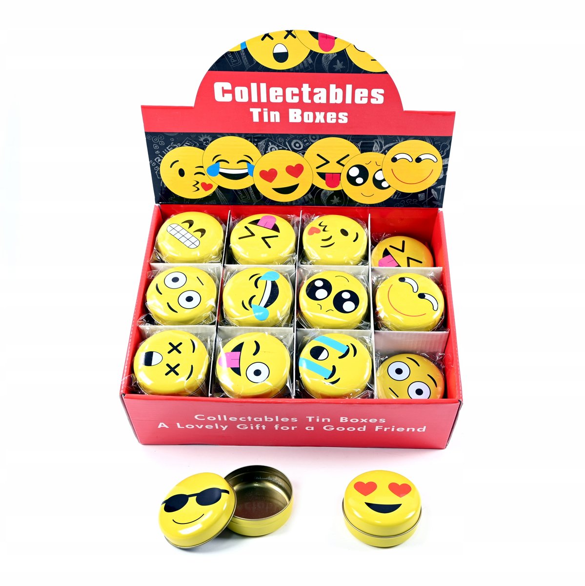 Emoji Storage Tin Box – Chains & Charms