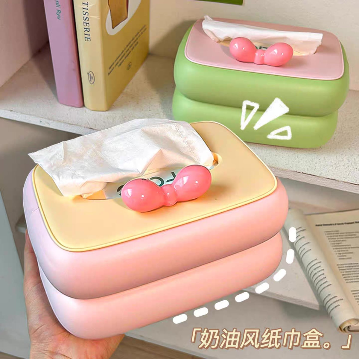Bow Tissue Box – Chains & Charms