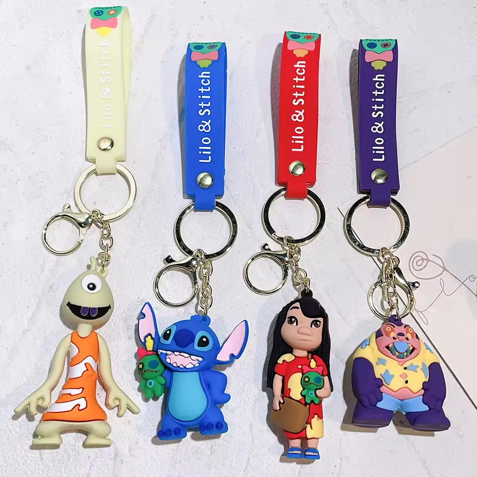 Stitch & Lilo Silicone Keychain – Chains & Charms